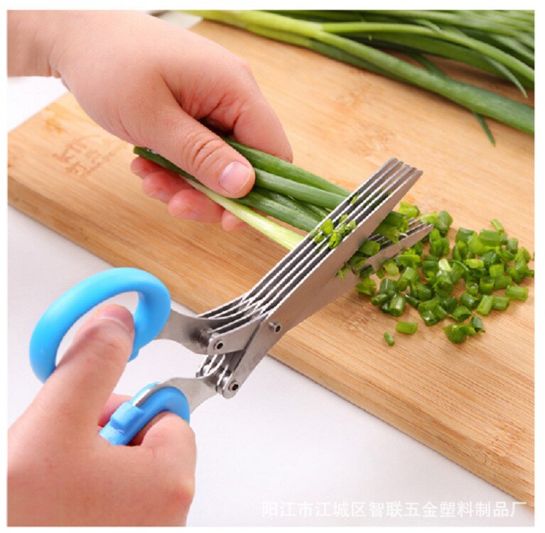 Five-layer onion flower scissors vegetable multifu... – Grandado