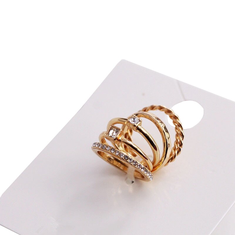 M009 BIGBING 6 golden crystal small multi size gol... – Grandado