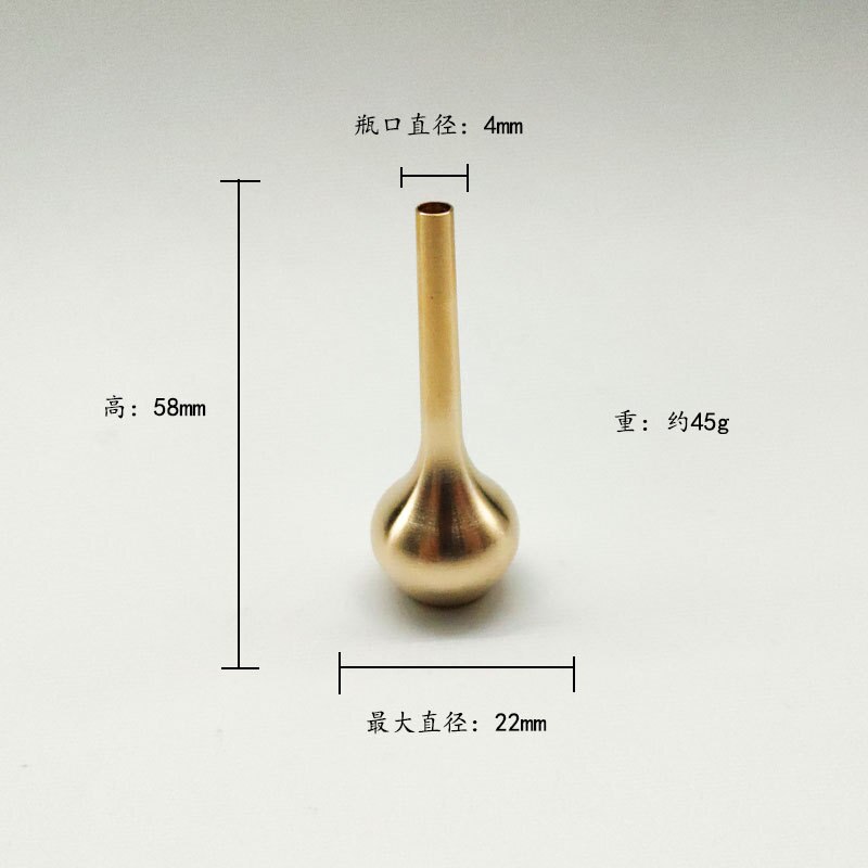 Pure Copper Mini Vase Decoration Desktop Copper Va... – Grandado