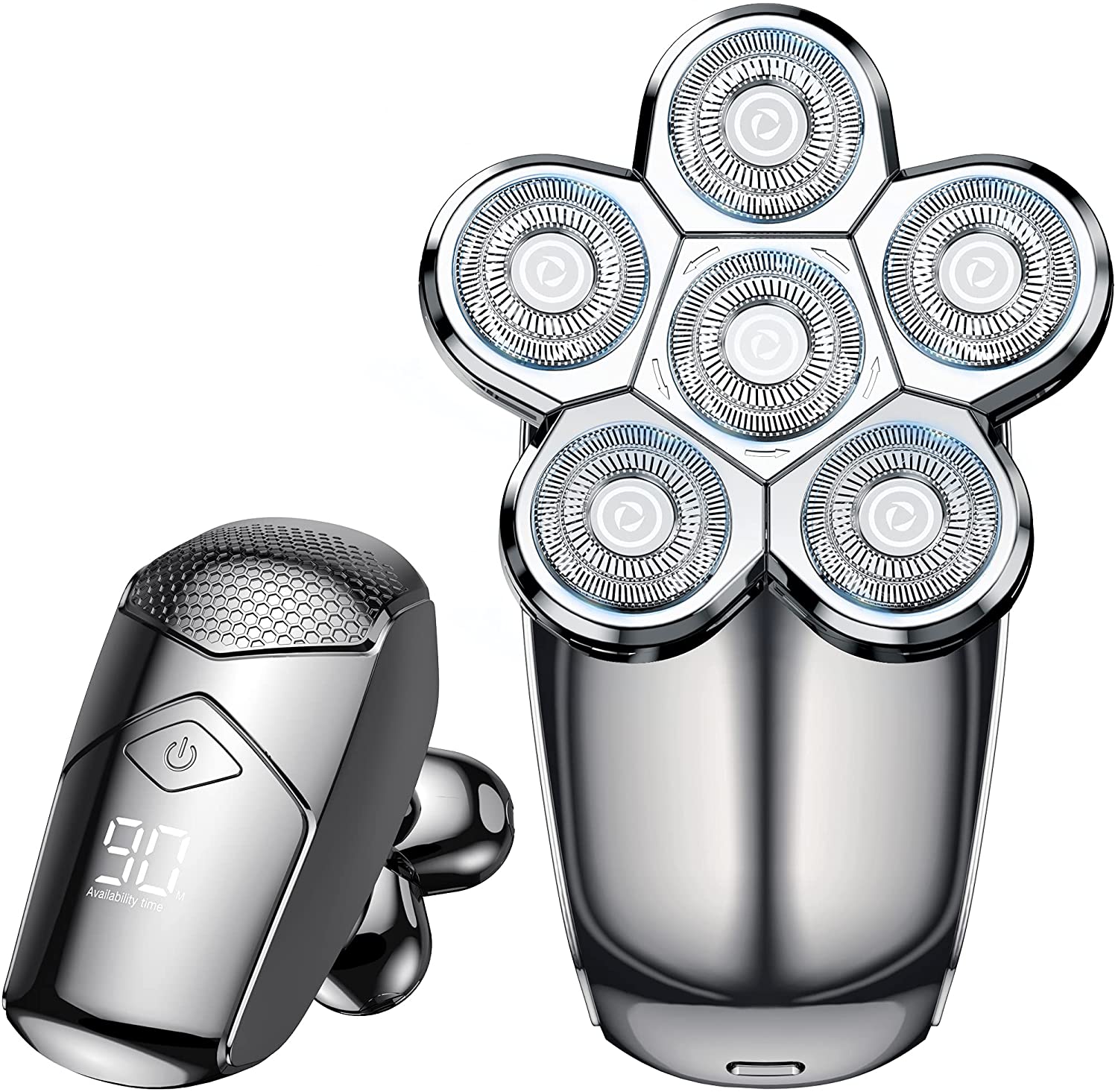 Waterproof Head Shaver Six-blade Razor for Bald Me... – Grandado