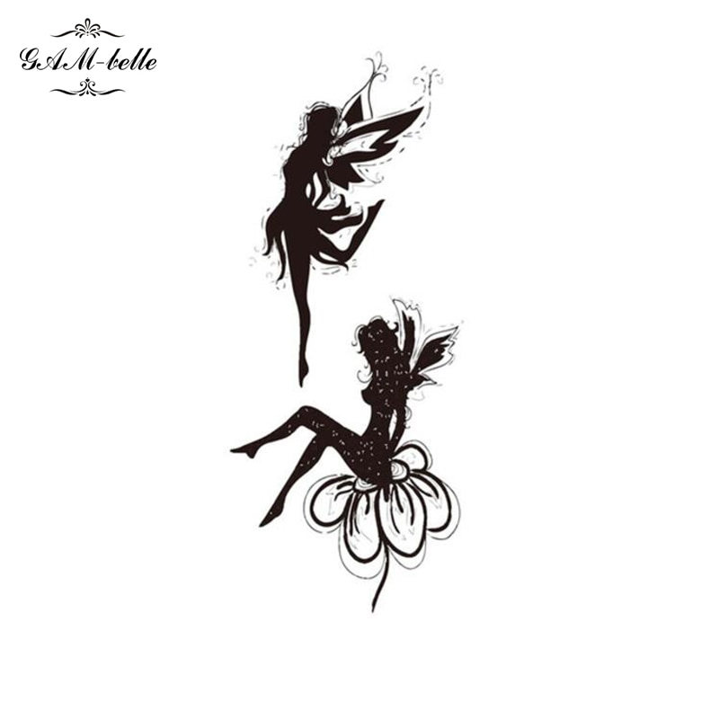 Angel Fairies Butterfly Legs Tattoo Stickers Conce... – Grandado