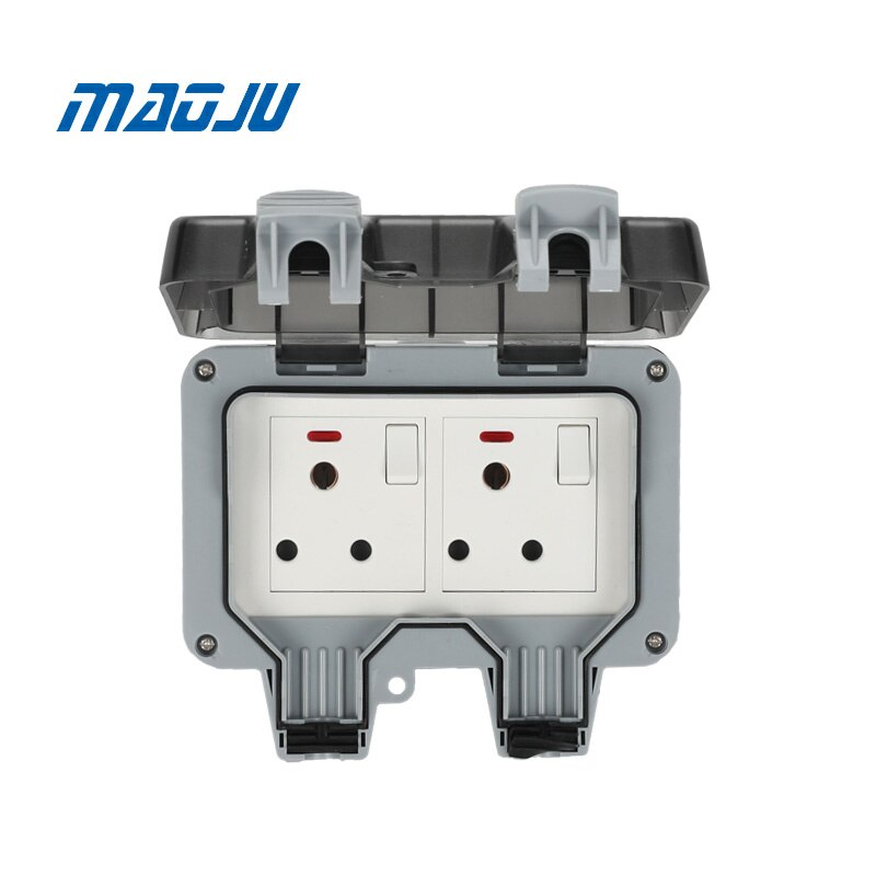 2 Gang Outdoor Weatherproof Waterproof Socket Swit... – Grandado