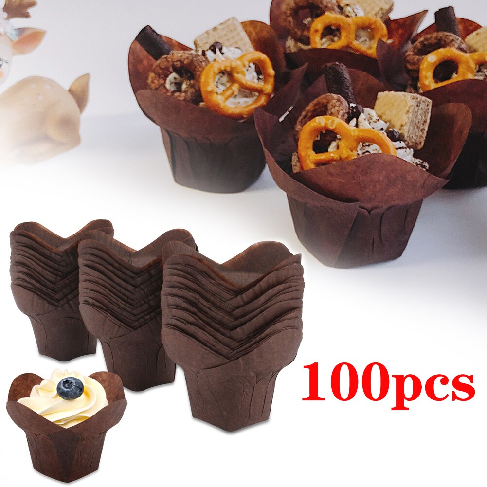 100Pcs Cupcake Muffin Liner, Cupcake Holder, Muffi... – Grandado