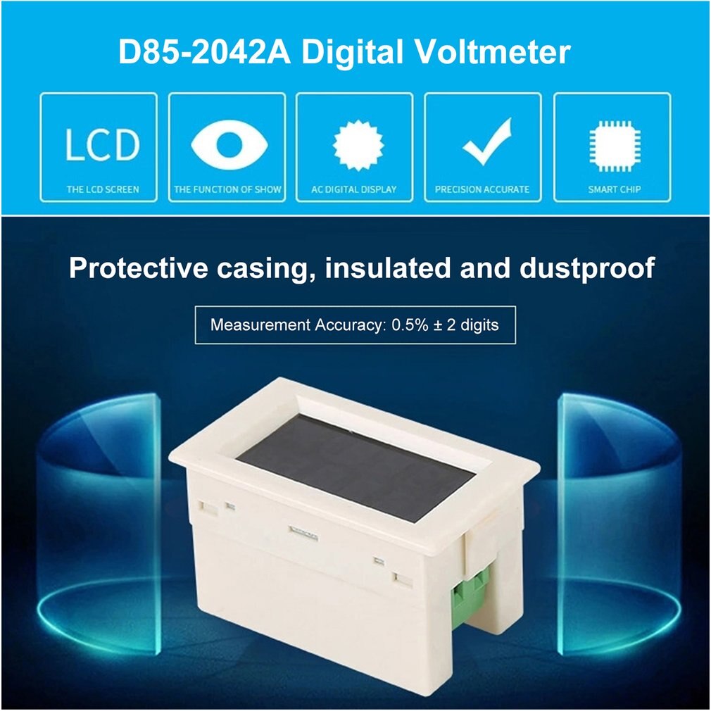 D85-2042A Digital AC Voltage Meters 100A 80~500V V... – Grandado