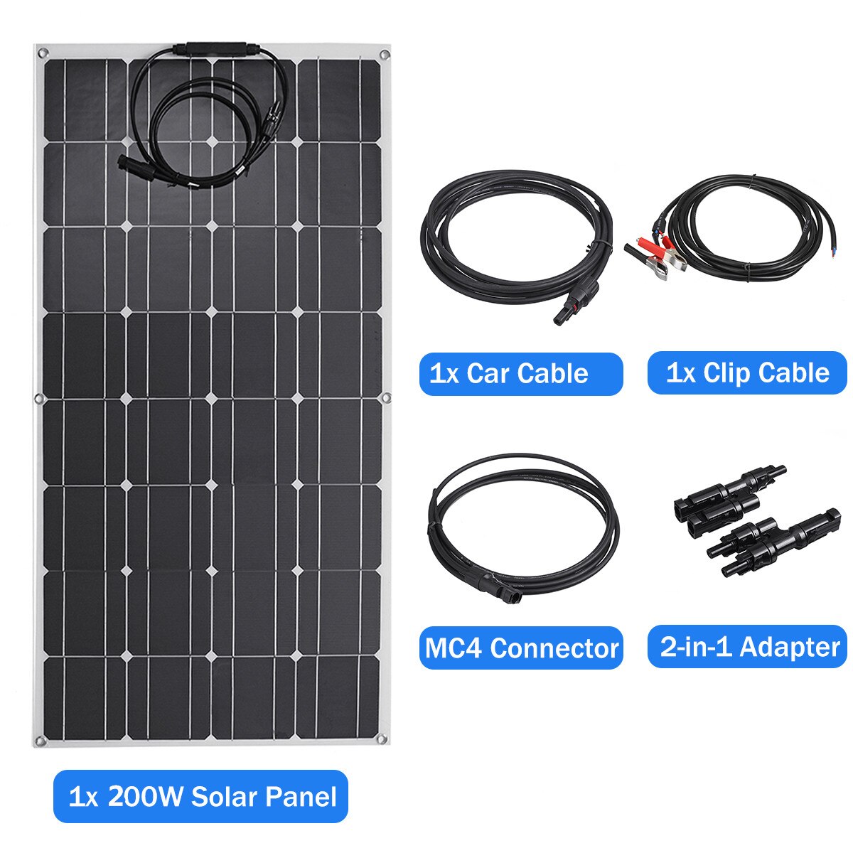 200W Solar Panel Flexible Monocrystalline Solar Ce... – Vicedeal