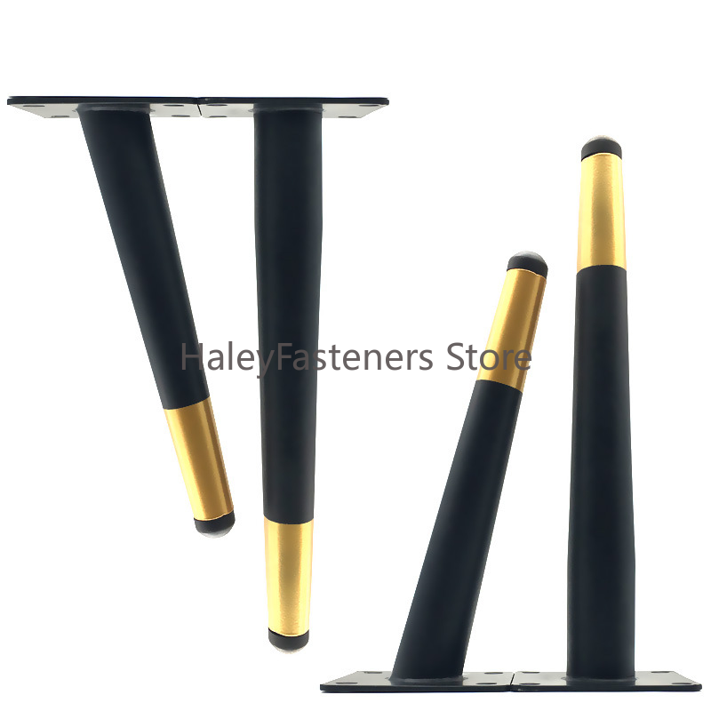 4PCS Metal Furniture Legs Black Gold Tapered Stool... – Grandado
