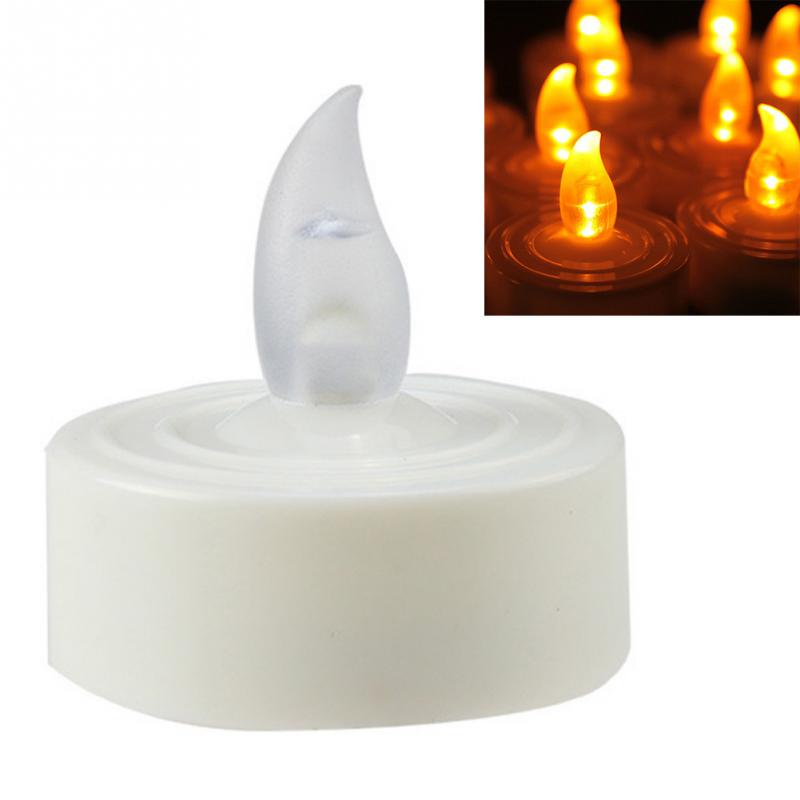 12pcs Mini Warm White velas led decorativas led Am... – Grandado