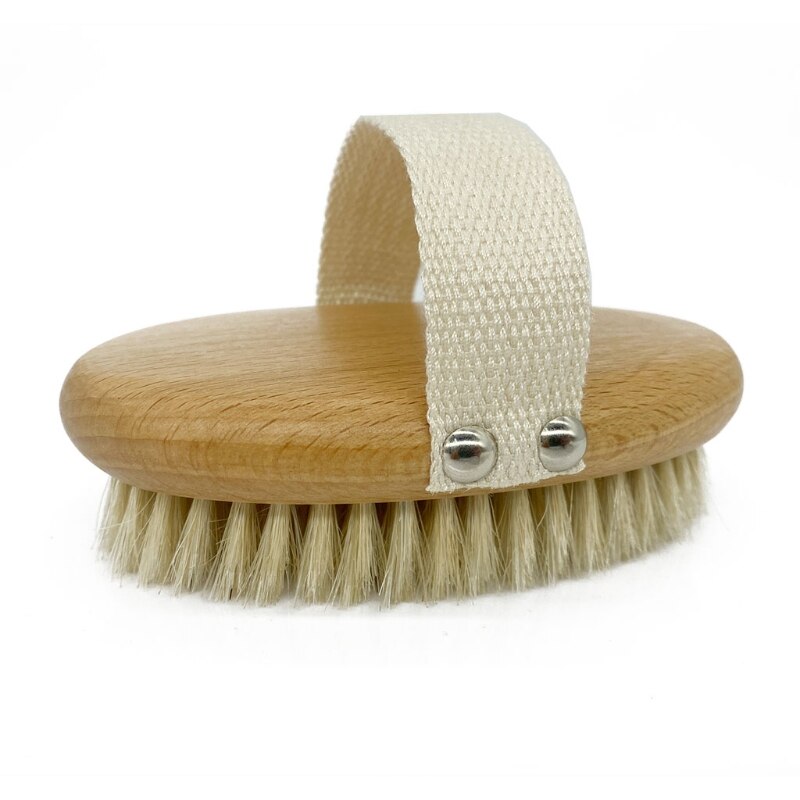 Nat Droog Borstelen Body Borstel Natuurlijke Haren... – Vicedeal