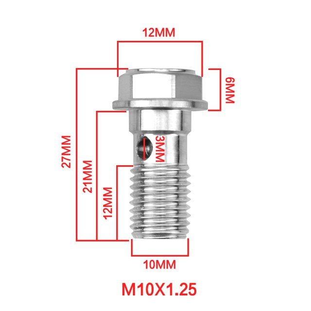 Universal Stainless Banjo Bolts Hydraulic Clutch B... – Vicedeal