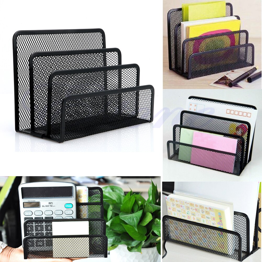 Black Document Desk accessories Mesh Letter Sorter... – Vicedeal