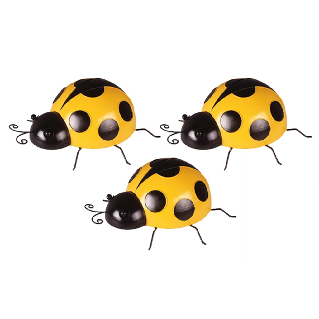 3Pcs Yellow Mini Metal Ladybird Kids Toys DIY Lady... – Grandado