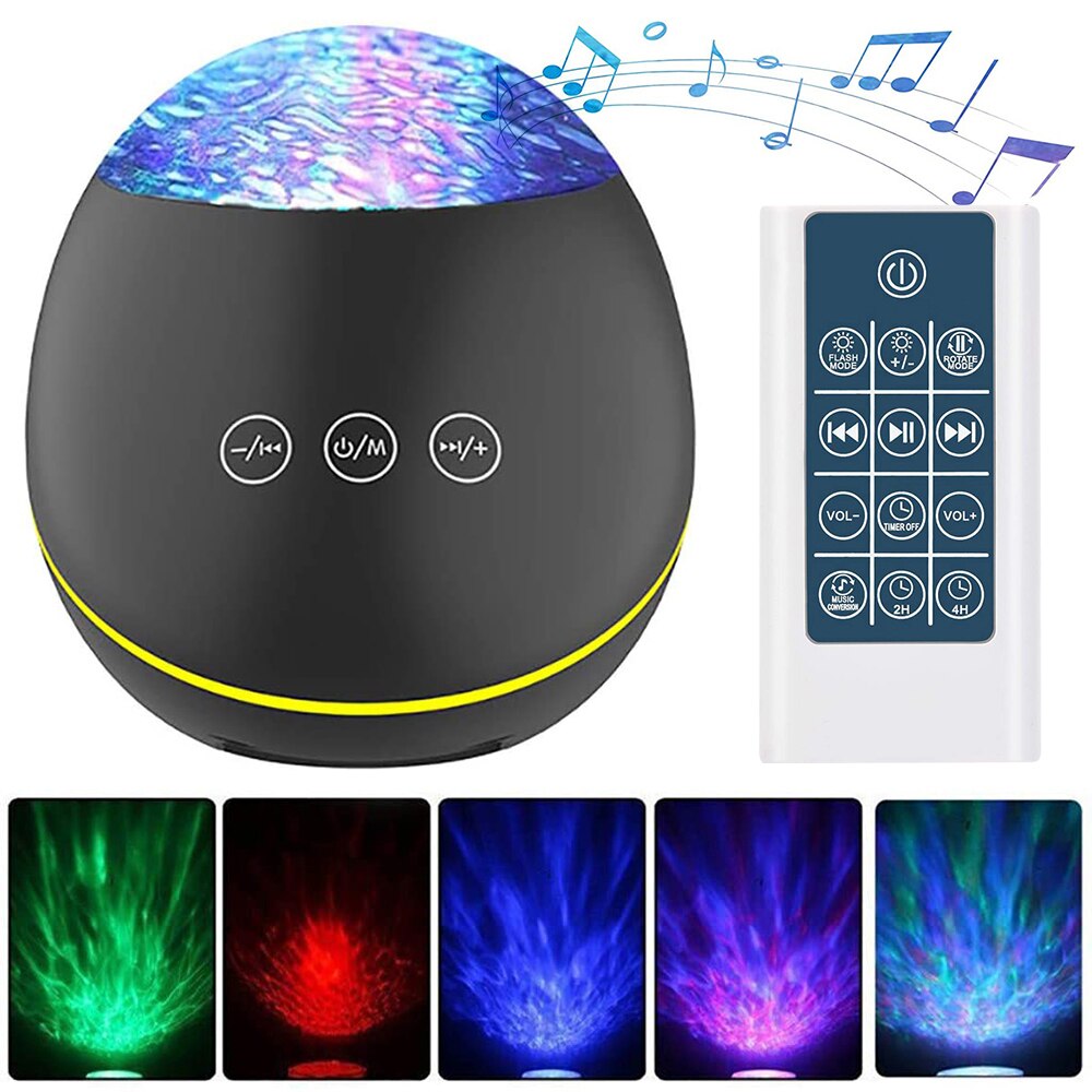 Sound-Activated LED Starry Water Wave Music Projec... – Grandado