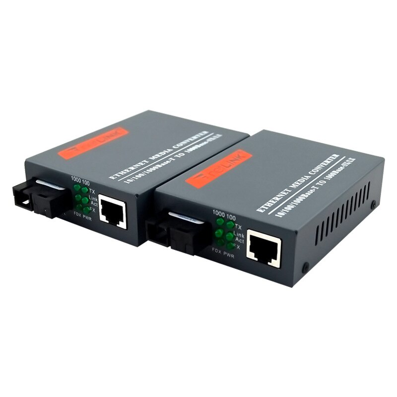 1 Paar 10/100/1000Mbps 25Km Media Converter Fibra ... – Vicedeal