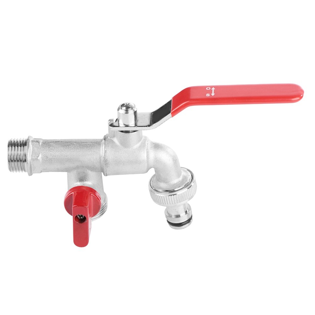 Double Valve 90 Degree Water Tap 1/2 inch Brass Fa... – Grandado