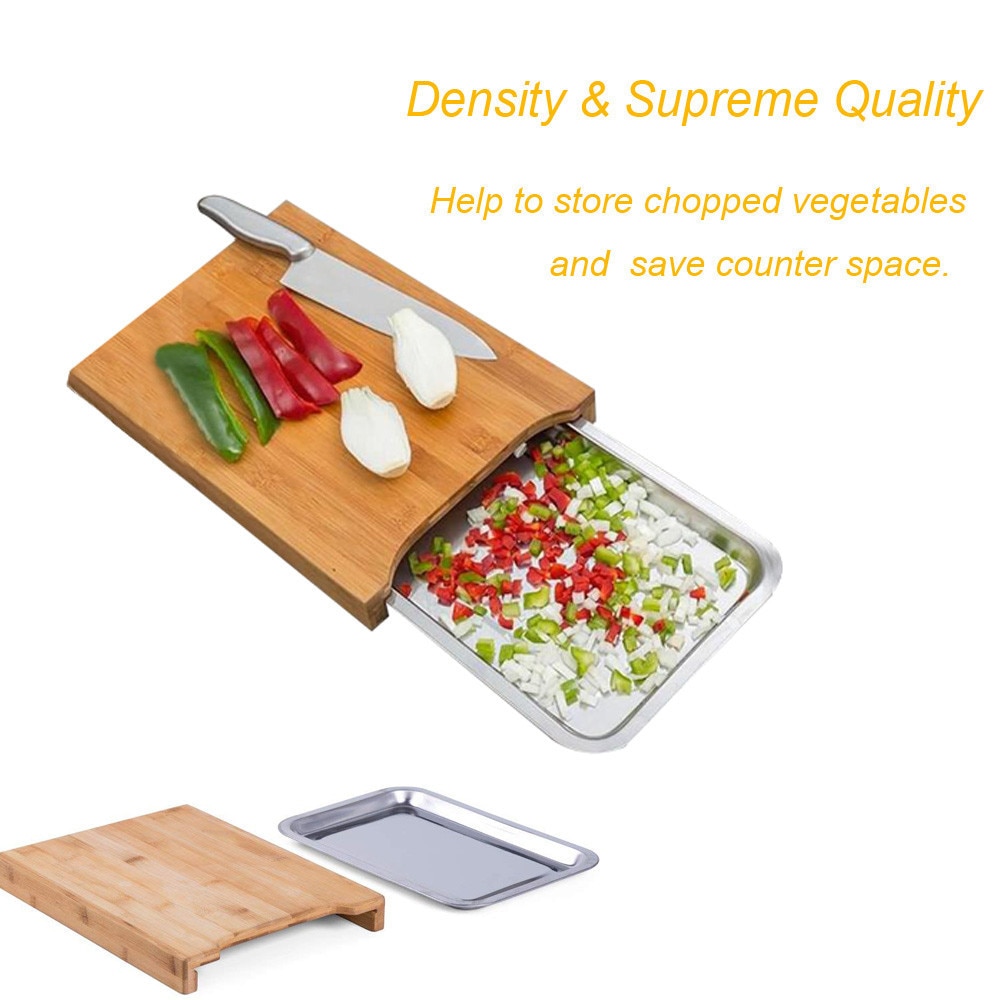 Drawer-Type Bamboo Cutting Board Cutting Board Kit... – Vicedeal