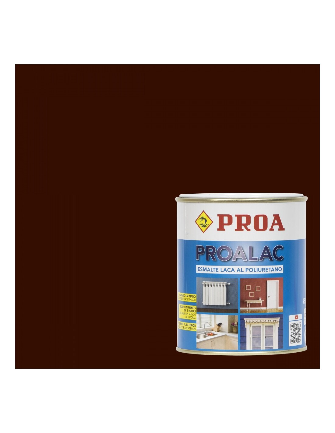 Proalac esmalte laca marrón ral 8016 – Grandado