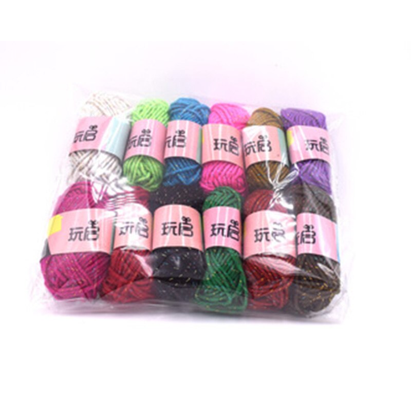 12 Ball/Set Color Baby Wool Crochet Yarn Hand Knit... – Vicedeal