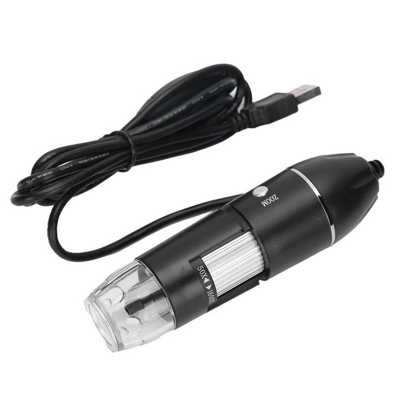 8LED Microscope 1600X USB Digital Microscope Adjus... – Vicedeal