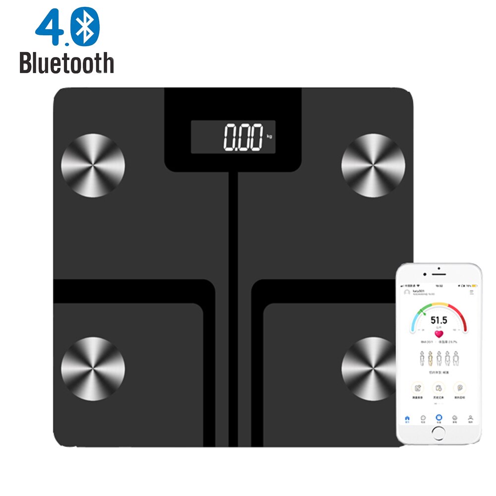 Body Fat Scale Smart BMI Scale LED Digital Wireles... – Vicedeal