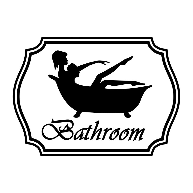 Bathroom Sticker Bath Toilets Shower Bathtub Girl ... – Grandado