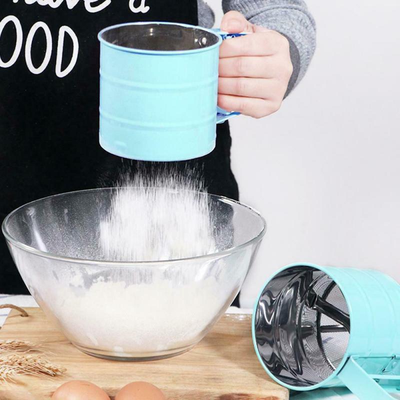 Kitchen Fine Mesh Flour Sifter Round Stainless Ste... – Grandado