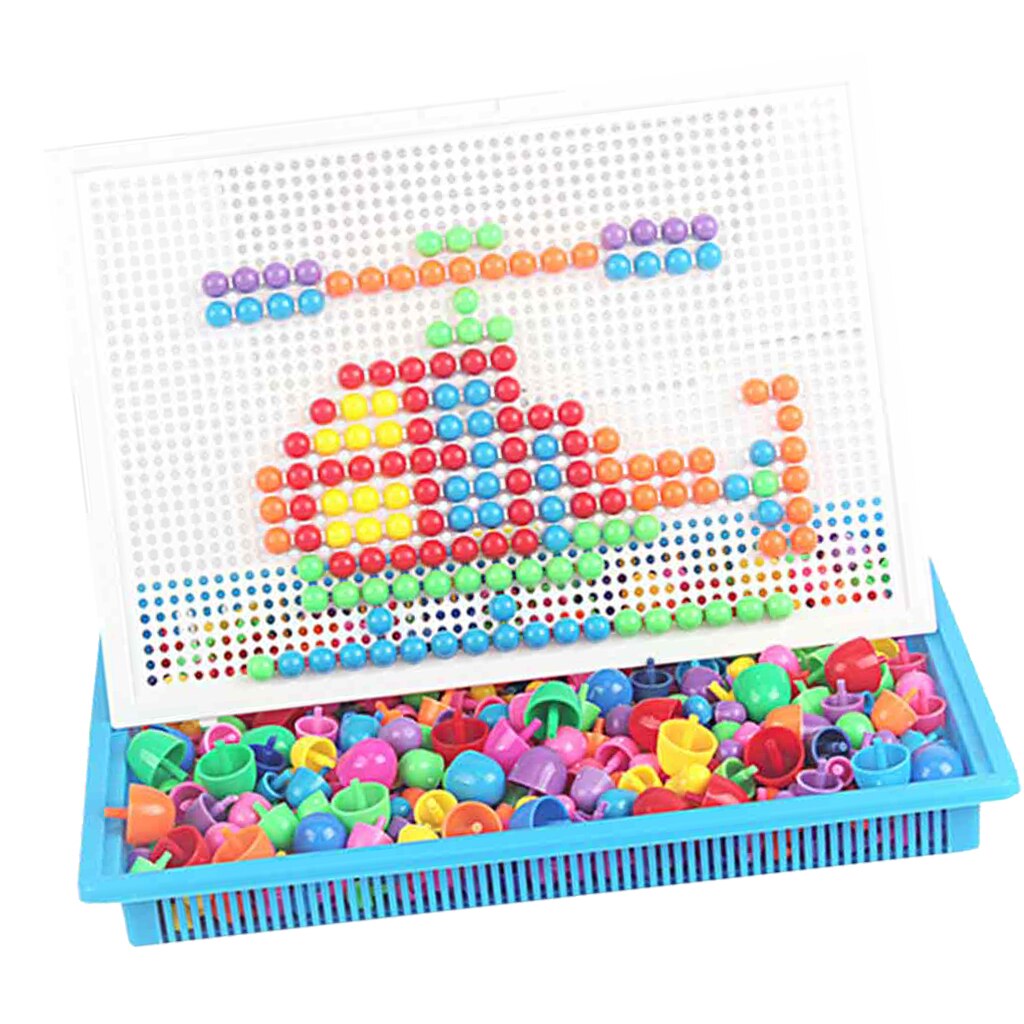 296-Piece Mushroom Nails Color Pegboard Early Lear... – Vicedeal