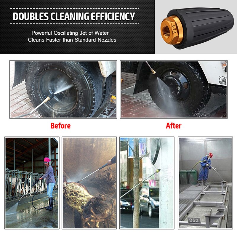 Turbo Nozzle Rotating 360 Degree High Pressure Was... – Grandado