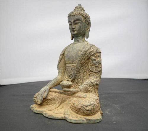 Antique buddhism Joss pure bronze sakyamuni Amitab... – Grandado