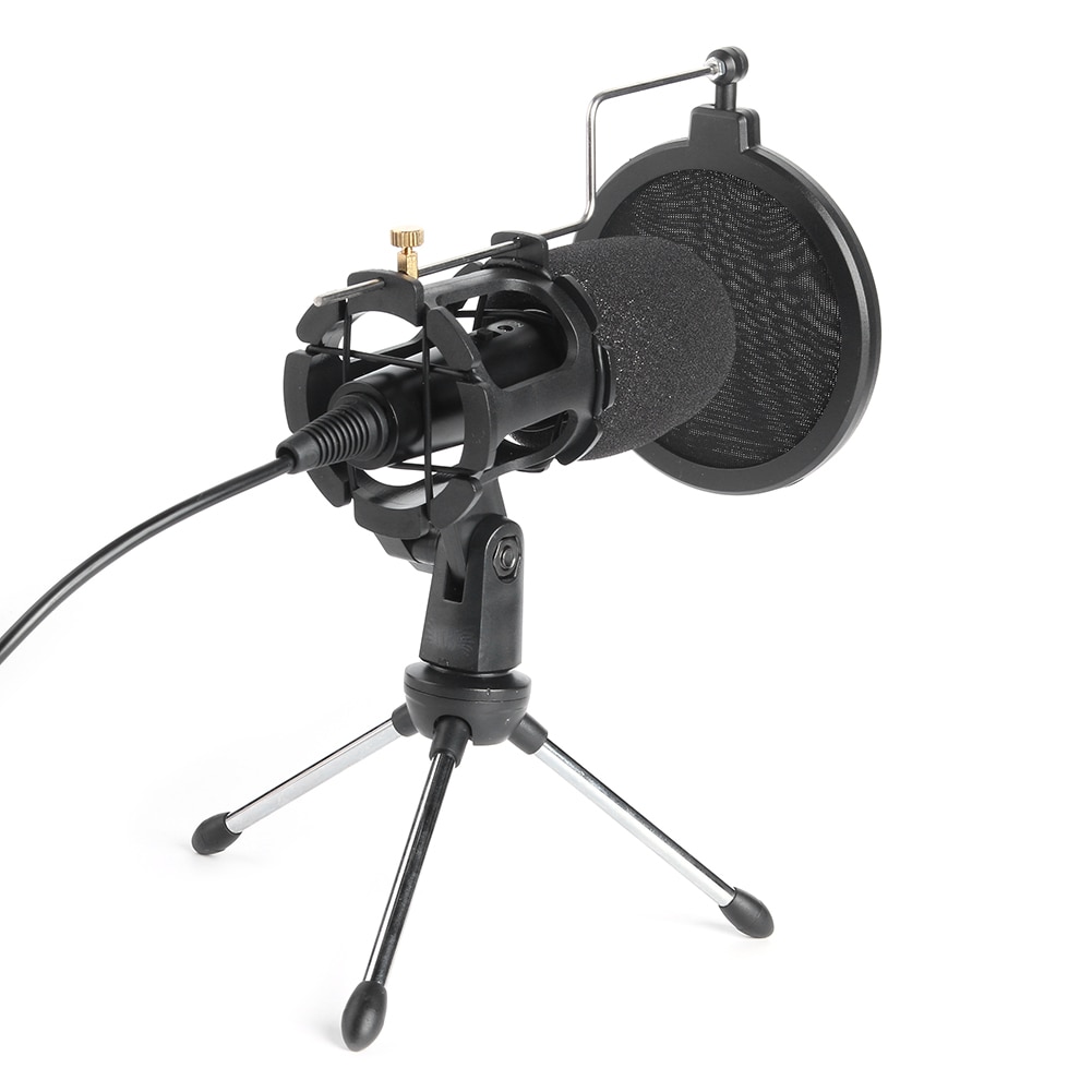 3.5mm Condenser Microphone with Pop Filter Deskop ... – Grandado