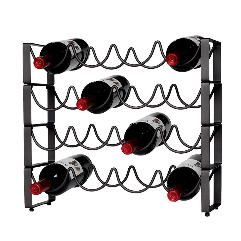 Red Wine rack European style wrought iron restaura... – Vicedeal