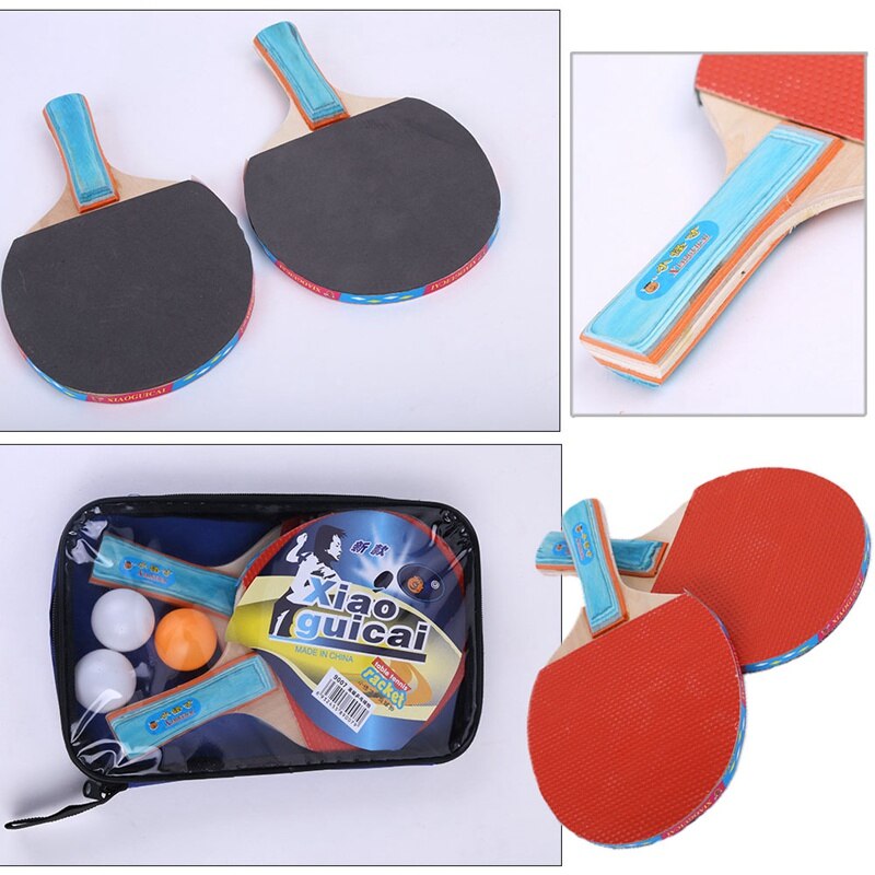 Bordtennisracket set pingis paddlar bollar lätt kr... – Vicedeal