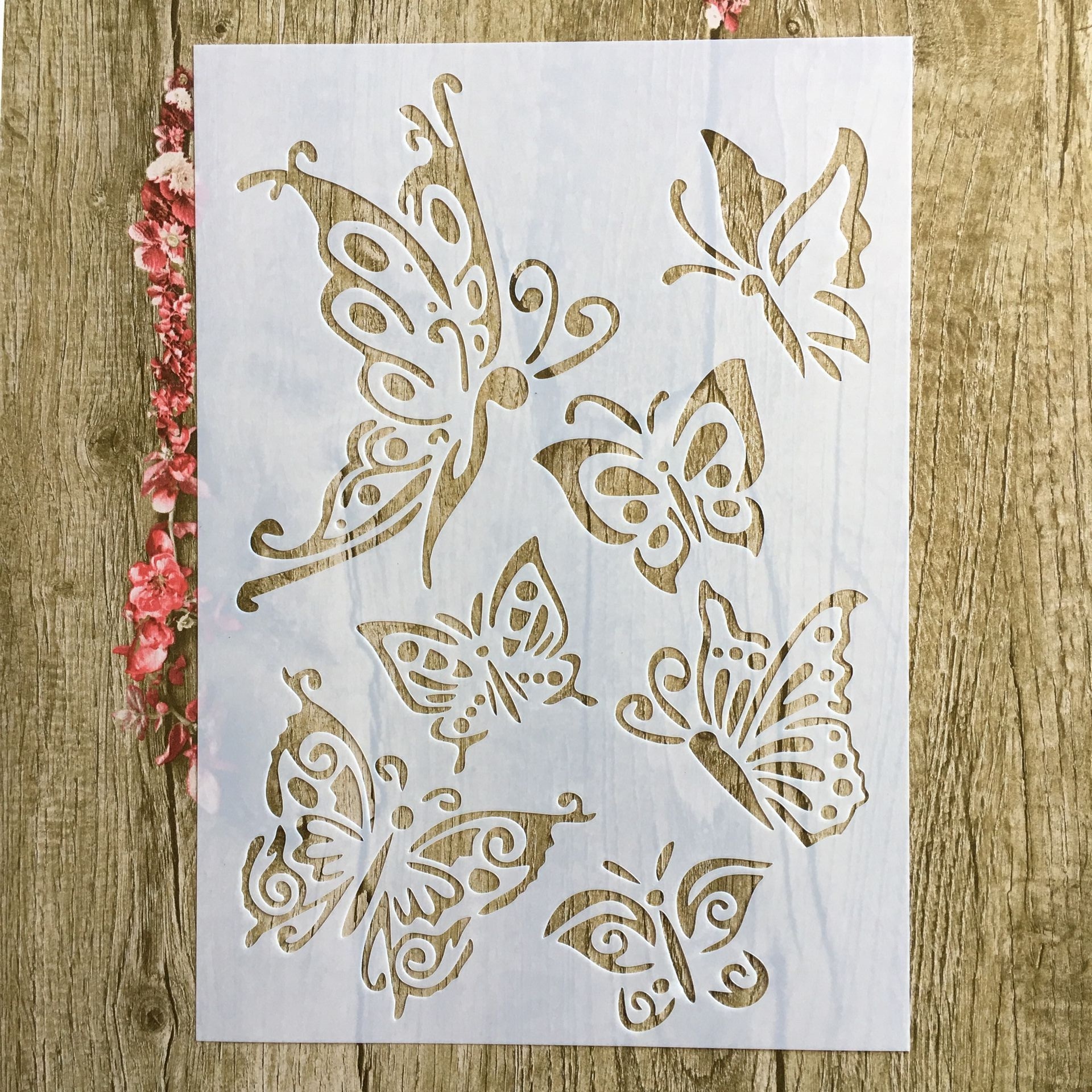 A4 29 * 21cm Animal butterfly DIY Stencils Wall Pa... – Grandado