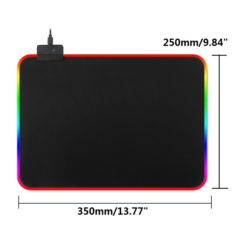 Gaming Mouse Pad RGB With 1/4 HUB USB Ports Oversi... – Grandado