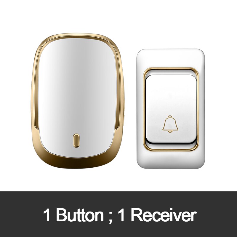 Wireless Doorbell DC Battery Operated Control Butt... – Grandado
