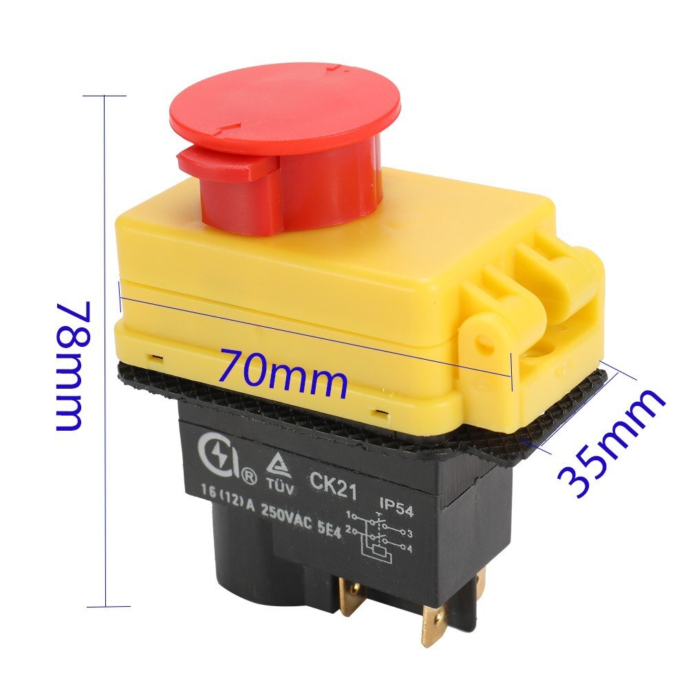 250V Universele Veiligheid Schakelaar Noodstop Afg... – Grandado