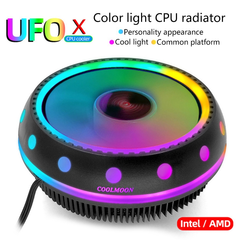 Aluminum 3 Pin CPU Cooler Radiator RGB Heat Sink S... – Grandado