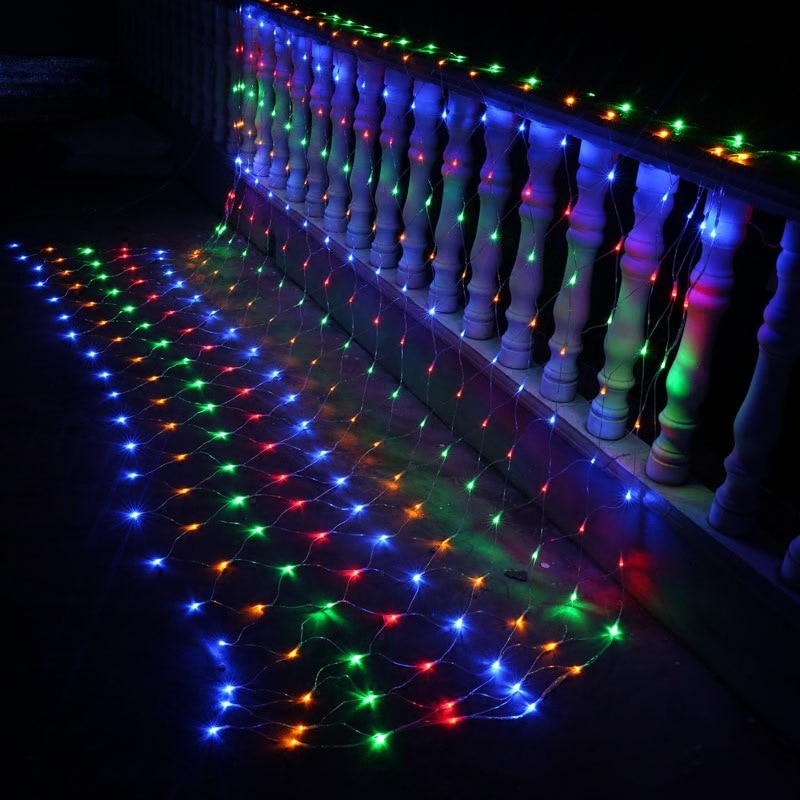 Led Net Mesh Lights 220V EU Plug String Lights wit... – Grandado