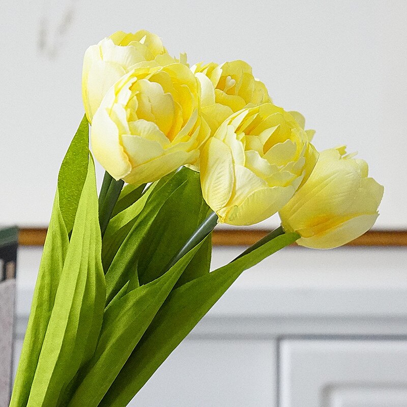 6 stks/bos Franse tulpen Kunstmatige Bloem thuis b... – Grandado