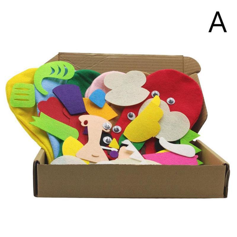 Hand Puppet Making Kit Art Craft Felt-cloth Sock D... – Vicedeal