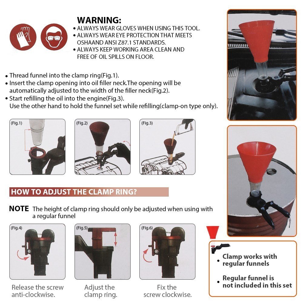 Car Universal Oil Funnel Plastics Engine System Th... – Vicedeal