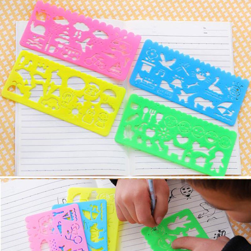 4Pcs/Lot Baby Drawing DIY Picture Plastic Template... – Grandado