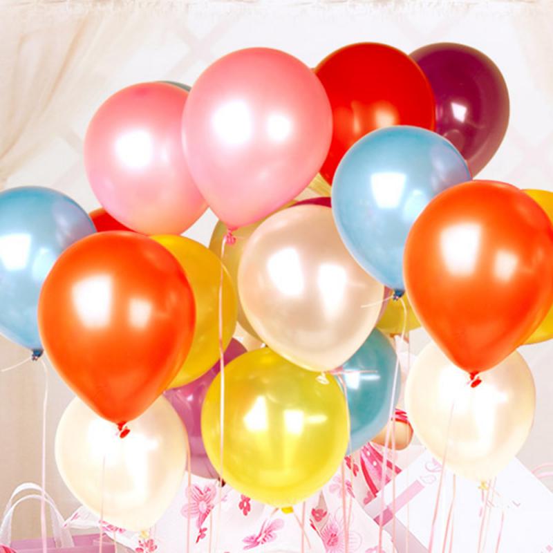 100 Pcs Balloons Multi Color Latex Pearl Helium Ba... – Vicedeal