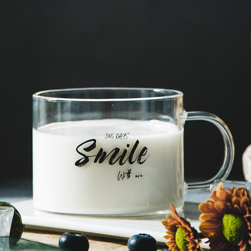 Creatieve Brief Hoge Temperatuur Glazen Beker Grot... – Grandado