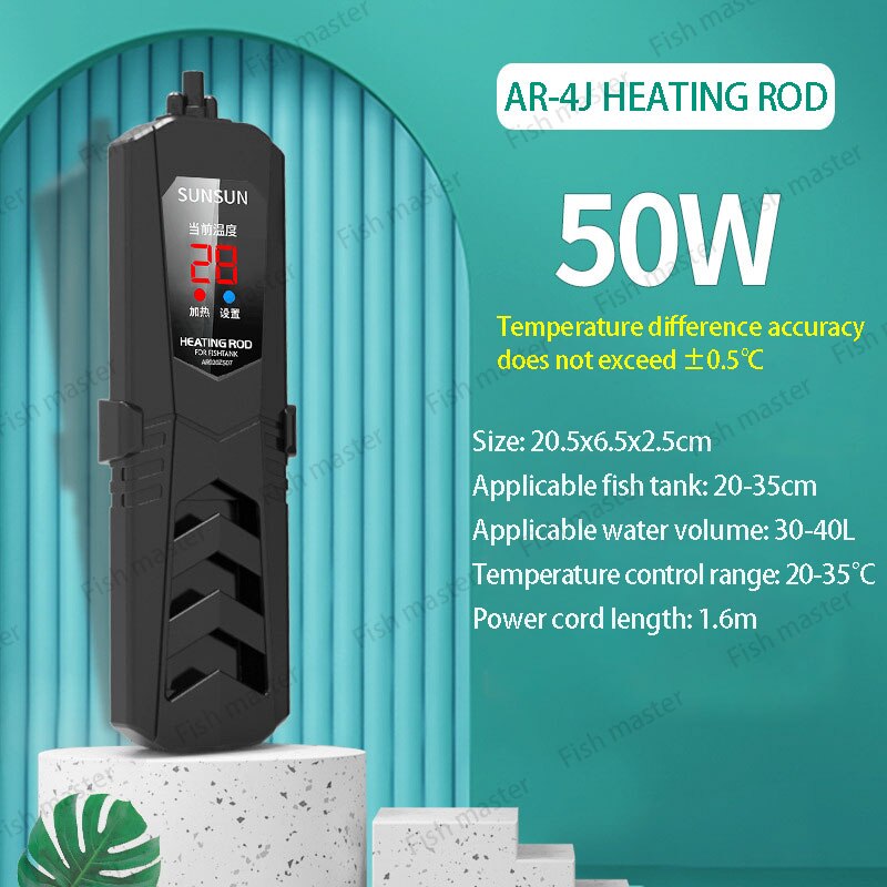 SUNSUN LCD Aquarium Automatic Heating Rod Intellig... – Grandado