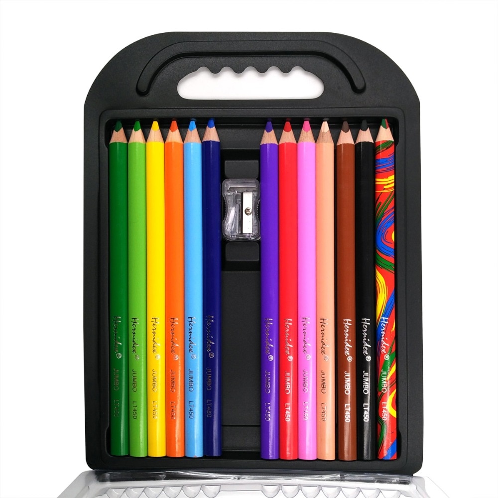 12 Colors Jumbo Pencils Non-toxic lapis de cor Jum... – Vicedeal