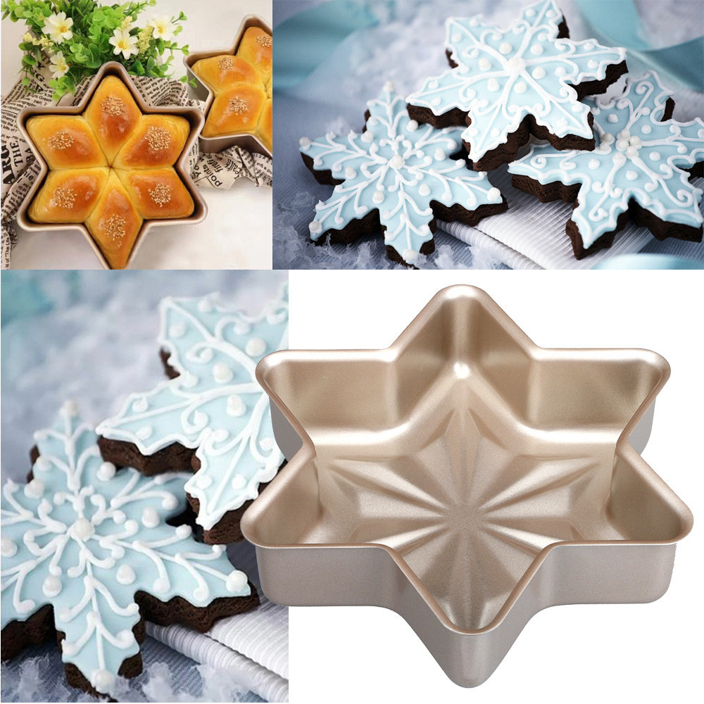 Kitchen chefmade Non-stick Snowflake Cake Bun Pan ... – Vicedeal