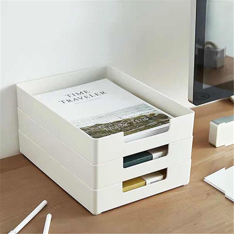 Office A4 Paper Desktop Stationery Storage Box Sta... – Grandado