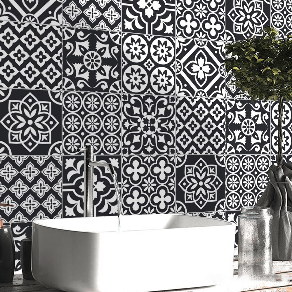 Diy kakel klistermärke mönster vattentätt halkskyd... – Vicedeal