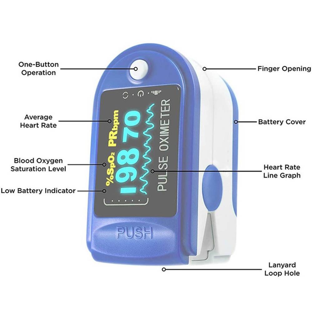 Finger Clip Oximeter Abs Pulse Spo2 Instrument Hea... – Vicedeal