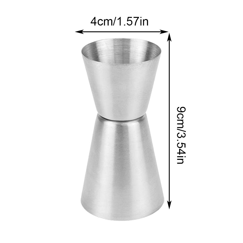 25/50ml Stainless Steel Cocktail Shaker Measure Cu... – Vicedeal